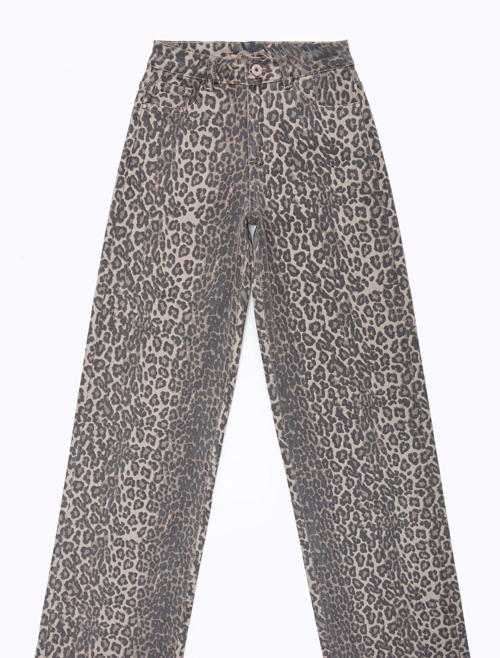 Leo print jeans